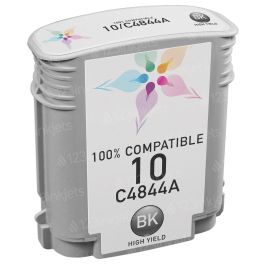 Remanufactured for HP C4844A (10) HY Black Ink Cartridge - 123inkjets