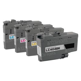 Cost-Saving 4-Cartridge set for Brother LC404 Ink - 123inkjets