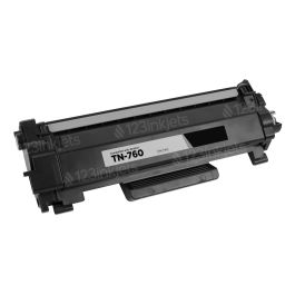 Brother TN760 Black Toner - Highly Rated Cartridges! - 123inkjets