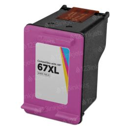 Remanufactured for HP 3YM58AN (67XL) HY Color Ink Cartridge - 123inkjets